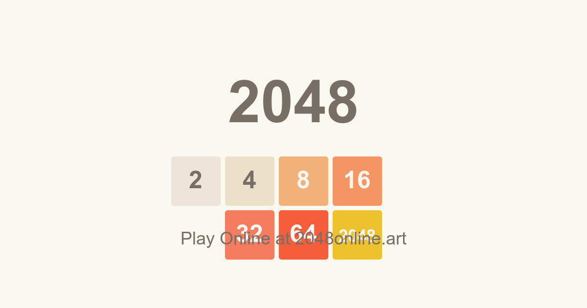 2048 Game - Play Online | Classic Number Puzzle